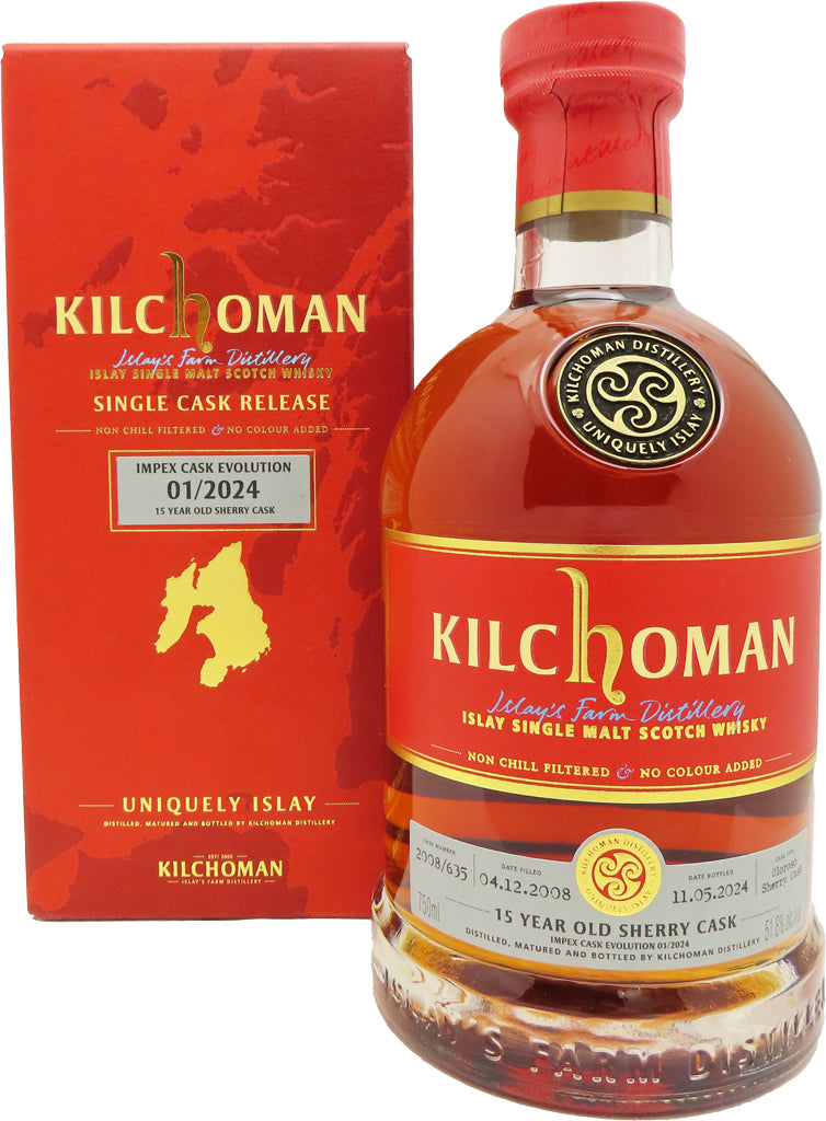 Kilchoman ImpEx Cask Evolution 15 Year Old Sherry Cask Finish Single M – Mission Wine & Spirits
