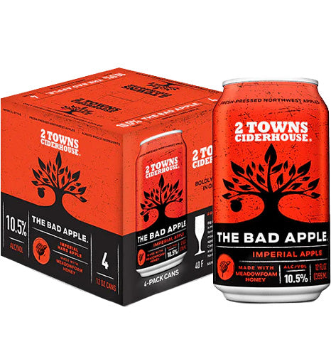 2 Towns The Bad Apple Cider 4pk Cans – Mission Wine & Spirits