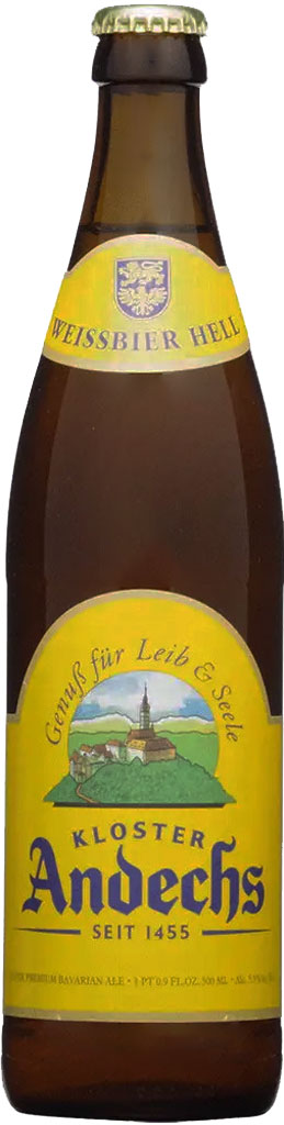 Andechs Weissbier Hell Hefeweizen 500ml Btl – Mission Wine & Spirits