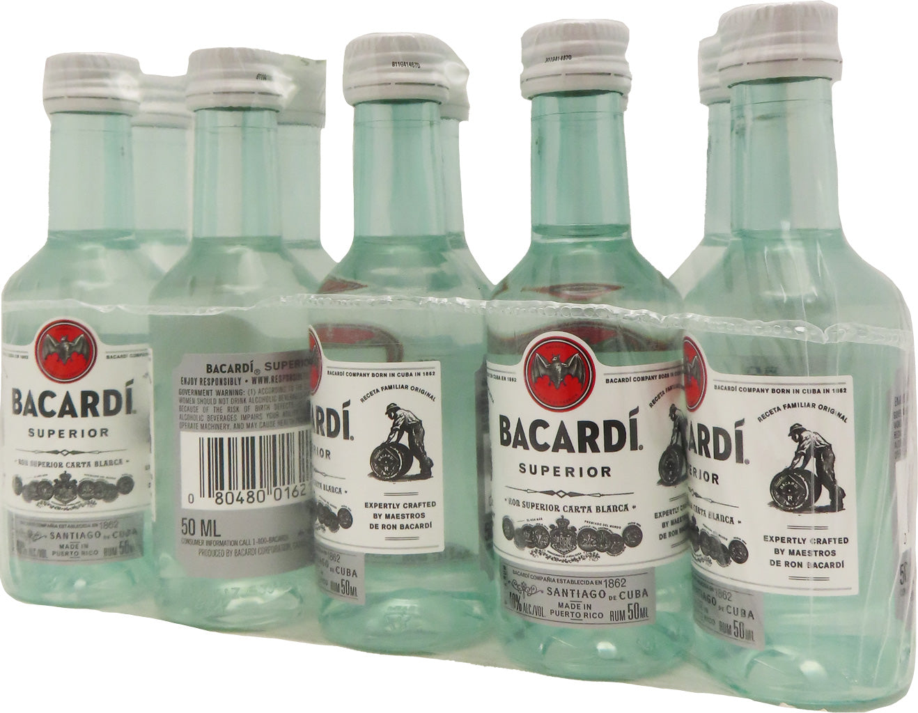 Bacardi Light 50ml 10pk – Mission Liquor