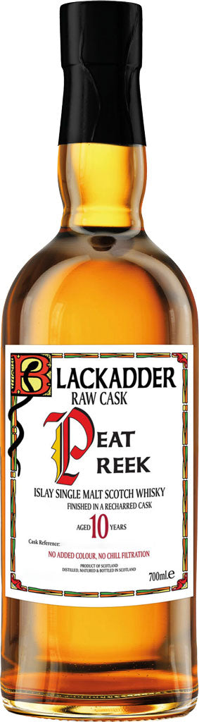 Blackadder Raw Cask Peat Reek 10 Year Old Single Malt Whisky 2002 700m ...