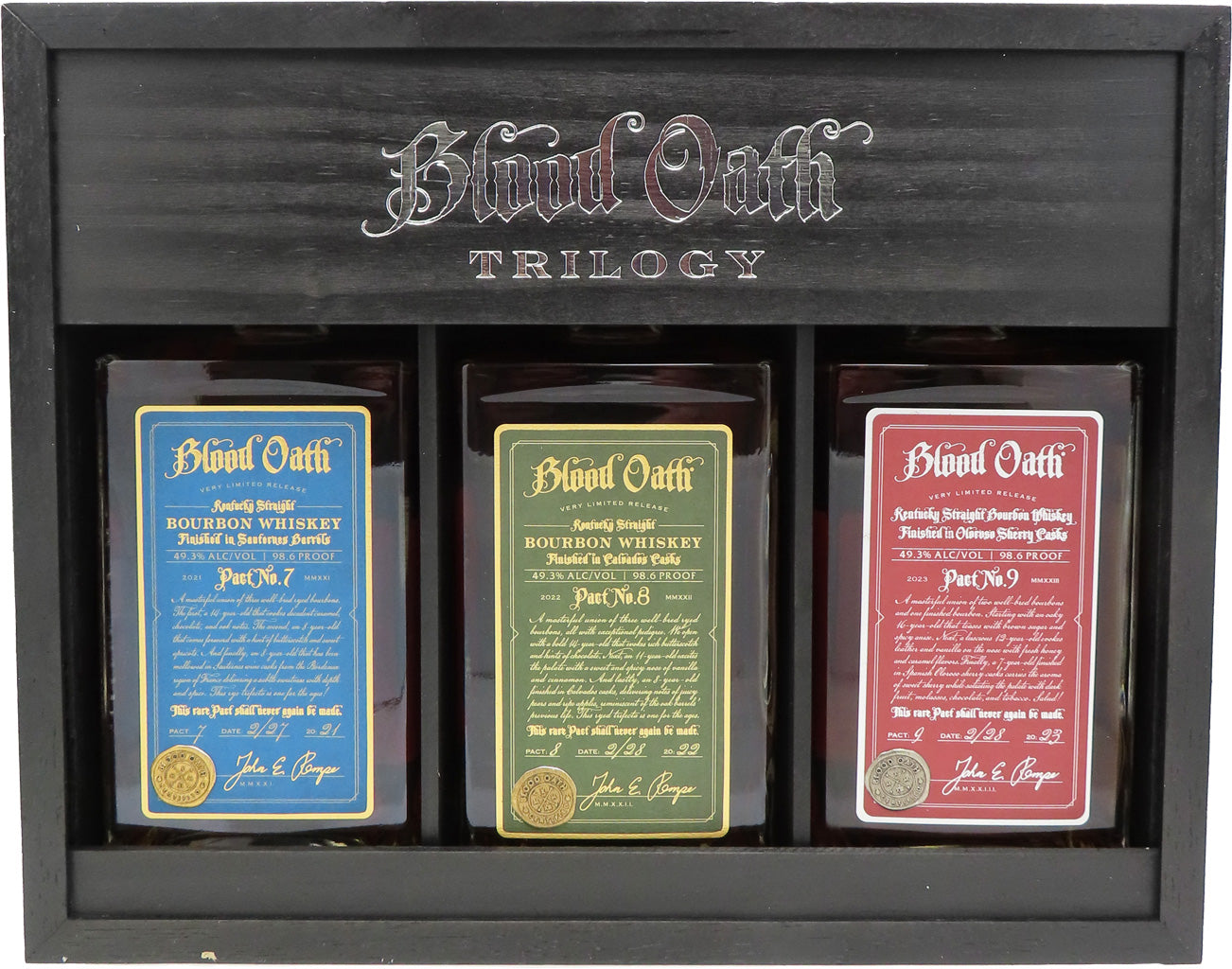 Blood Oath Trilogy Set Pact No. 7-8-9 750ml – Mission Wine & Spirits