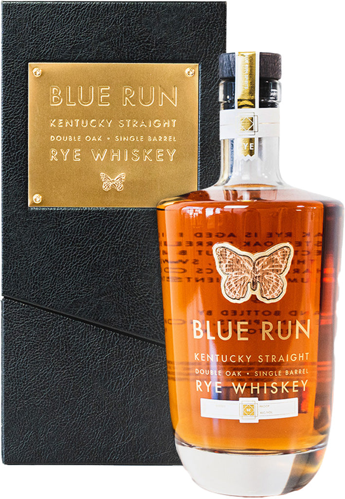 Blue Run Double Oak Single Barrel Kentucky Straight Rye Whiskey 750ml ...