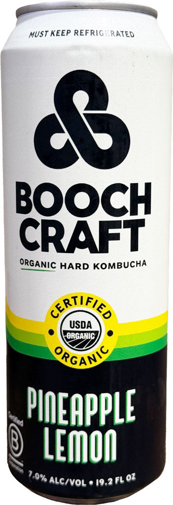 Booch Craft Pineapple Lemon Organic Hard Kombucha 19.2oz Can – Mission ...