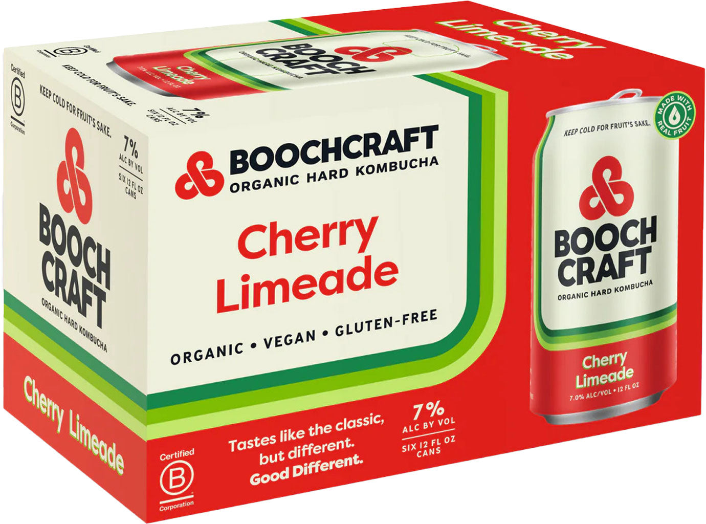 Boochcraft Cherry Limeade Kombucha 6pk Cans – Mission Wine & Spirits