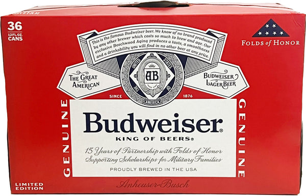Budweiser 36pk Cans – Mission Wine & Spirits