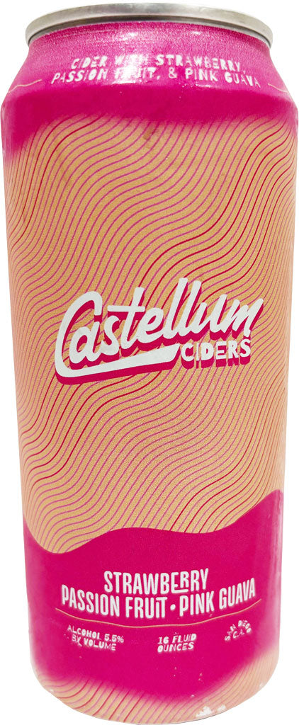 Castellum Strawberry Passion Fruit Guava Cider 16oz Can – Mission Wine ...