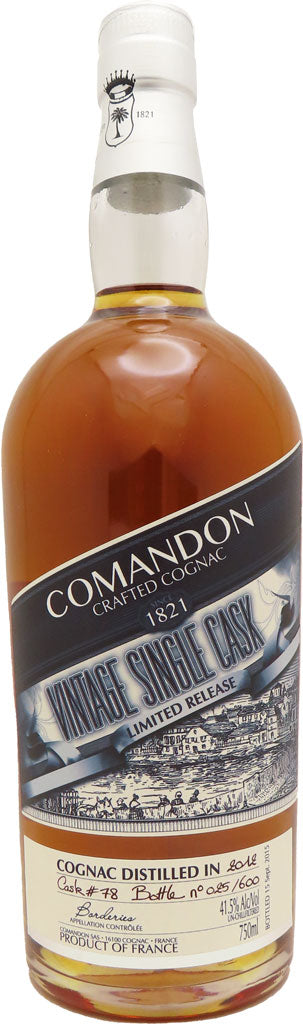 Comandon Vintage Single Cask Borderies Batch #78 Cognac 2012 750ml ...