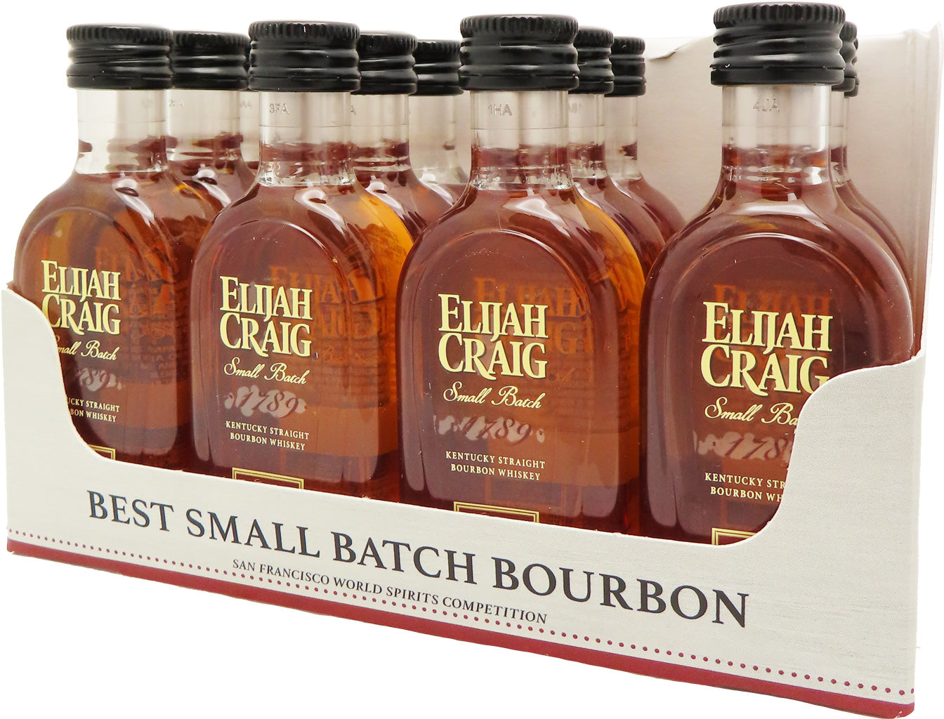 Elijah Craig Small Batch Kentucky Bourbon 94 Proof 50ml 12pk – Mission ...