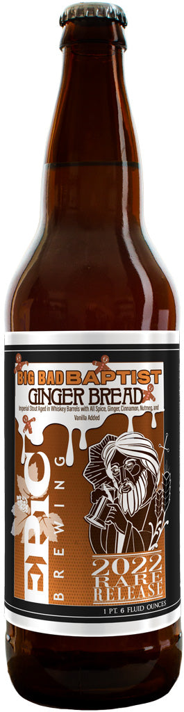 Epic Big Bad Baptist Gingerbread Imp. Stout 22oz Btl – Mission Wine ...