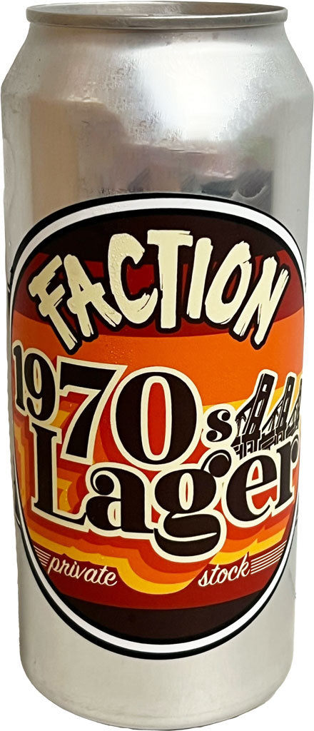 Faction 1970 Lager 16oz Can – Mission Wine & Spirits