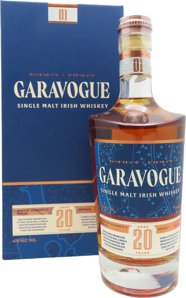 Garavogue Single Malt Whiskey 20 Year Old 700ml – Mission Liquor
