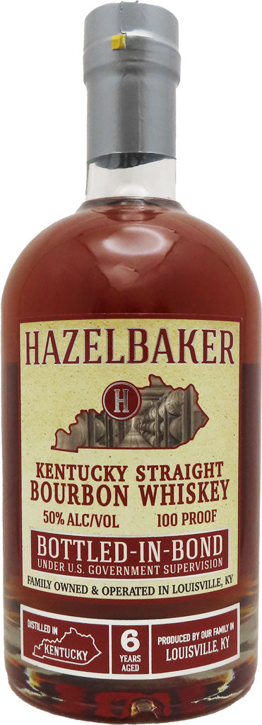 Hazelbaker Bottled in Bond Straight Bourbon Whiskey 6 Year Old 750ml ...