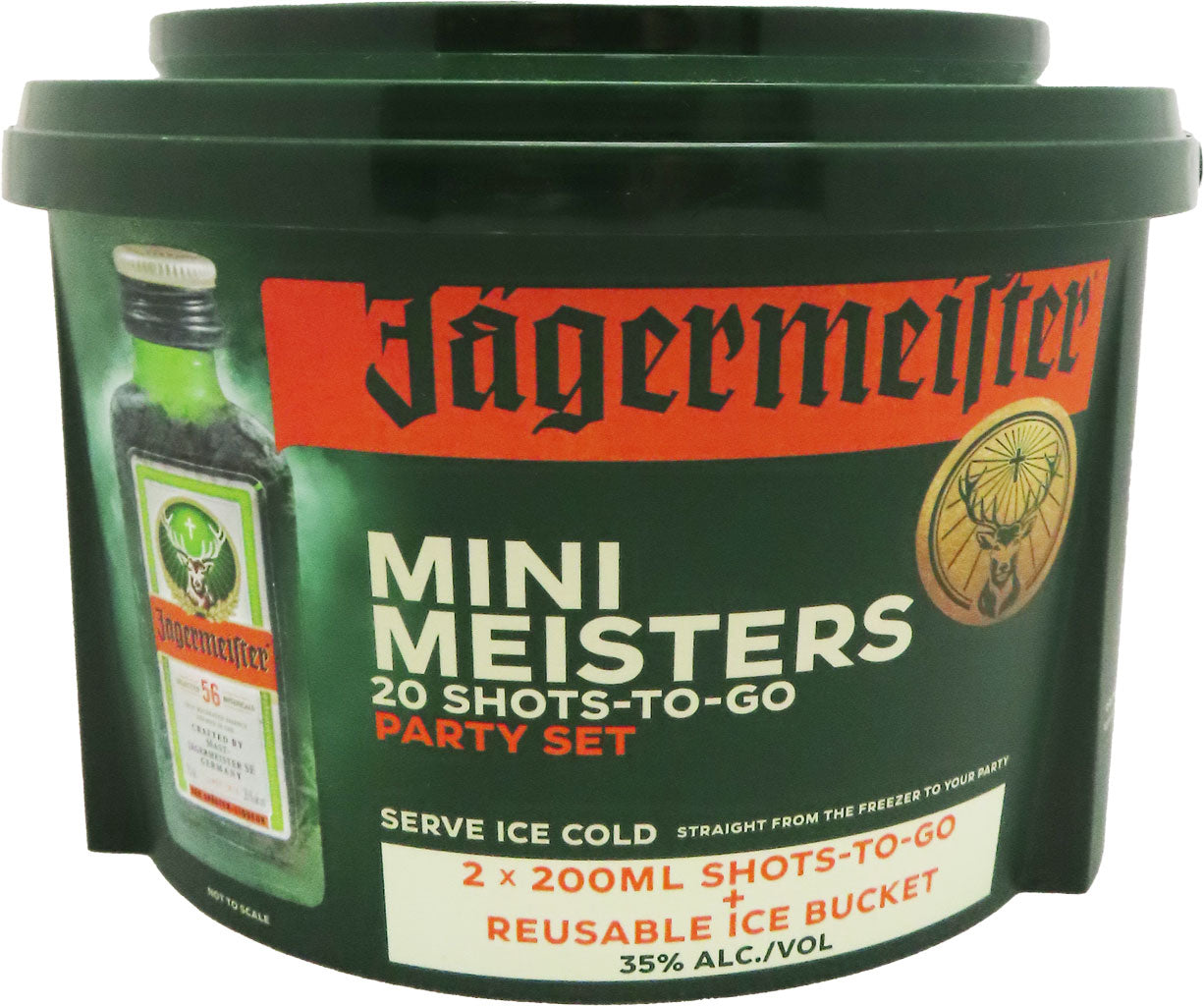 Jagermeister Mini Meisters w/ Ice Bucket 200ml – Mission Wine & Spirits