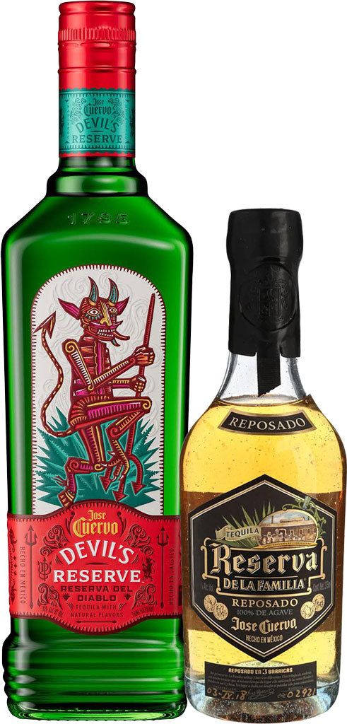 Jose Cuervo Devil's Reserve 750ml & Jose Cuervo Reserva De La Familia ...