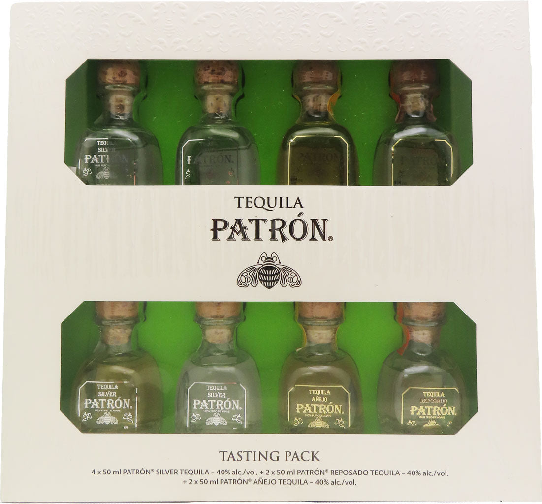 Patron Tequila Tasting Pack 8x50ml – Mission Liquor