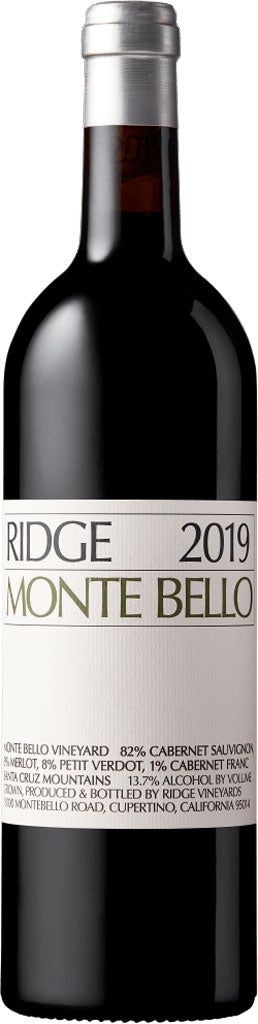 Ridge Monte Bello Santa Cruz Mountains Red Blend 2019 750ml – Mission ...