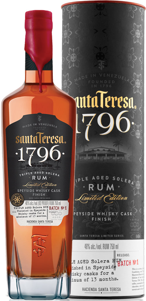 Santa Teresa 1796 Speyside Cask Solera Rum Batch No.1 750ml – Mission ...