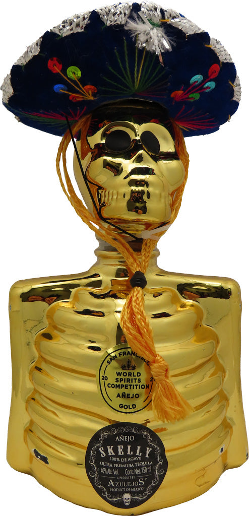 Skelly Anejo Gold Ceramic Tequila 750ml – Mission Liquor