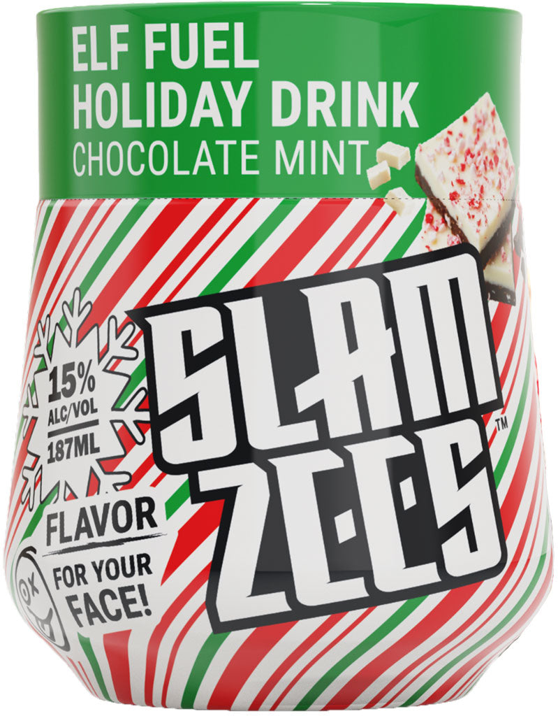 Slamzees Elf Fuel Holiday Drink Chocolate Mint 187ml – Mission Liquor