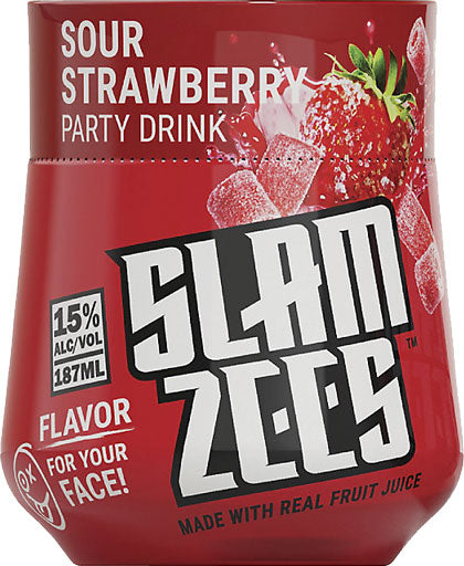 Slamzees Sour Strawberry Party Drink 187ml – Mission Wine & Spirits
