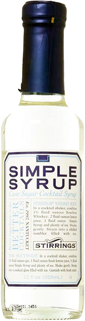 Stirrings Simple Syrup 12oz – Mission Wine & Spirits