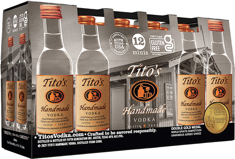 Tito's Handmade Vodka 50ml 12pk – Mission Liquor