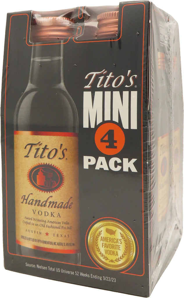 Tito's Handmade Vodka 50ml 4pk – Mission Wine & Spirits