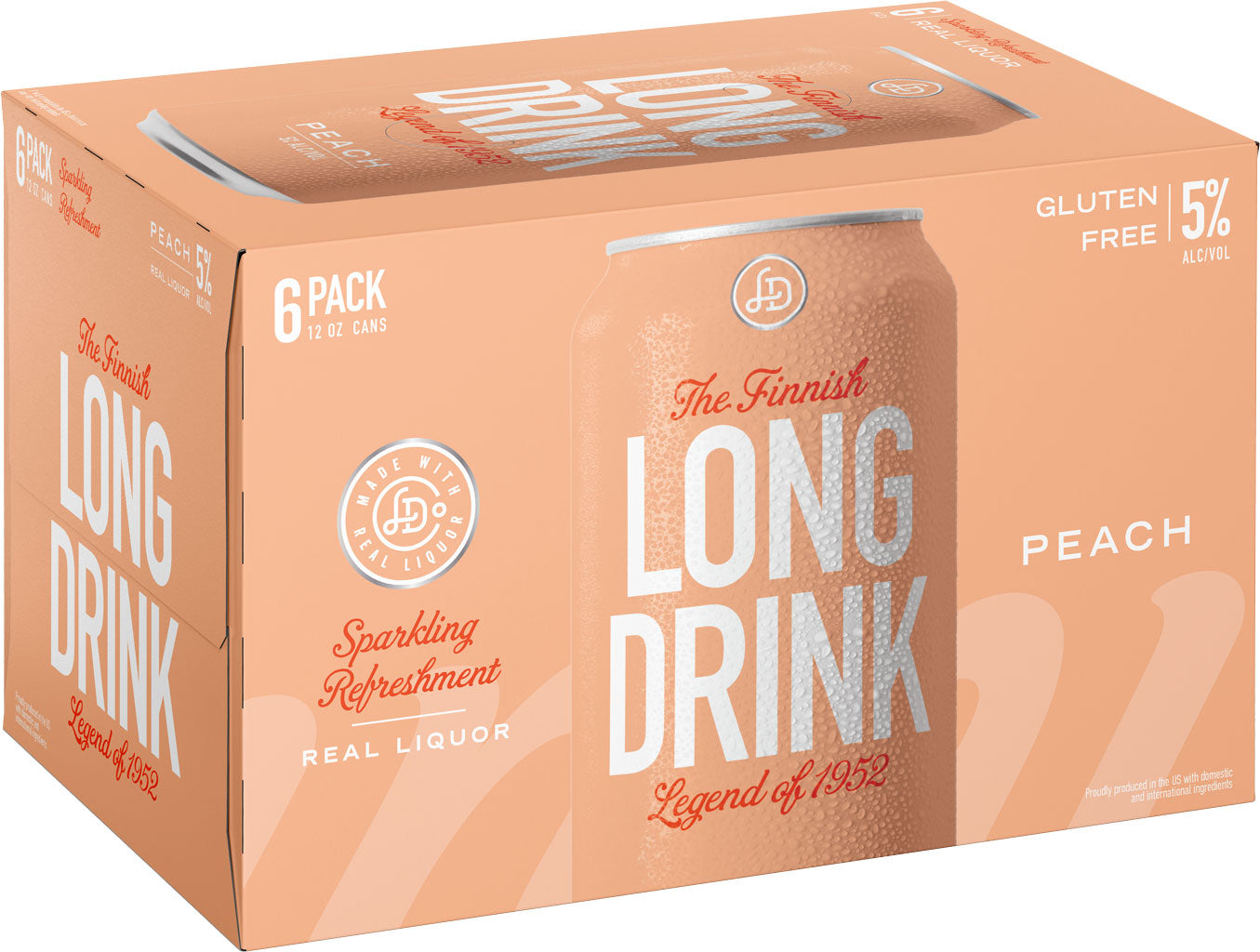 The Finnish Long Drink Legend of 1952 Peach 5% alc. 6pk – Mission Wine ...