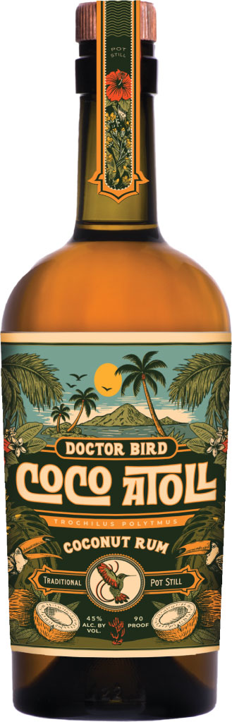 Two James Doctor Bird Coco Atoll Coconut Jamaican Rum 750ml – Mission ...