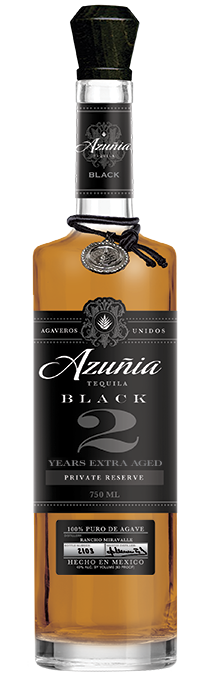 Azunia Tequila Anejo Black 2 Years Extra Aged Private Reserve 750ml ...