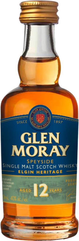Glen Moray Single Malt Whiskey 12 Year Old 50ml – Mission Wine & Spirits