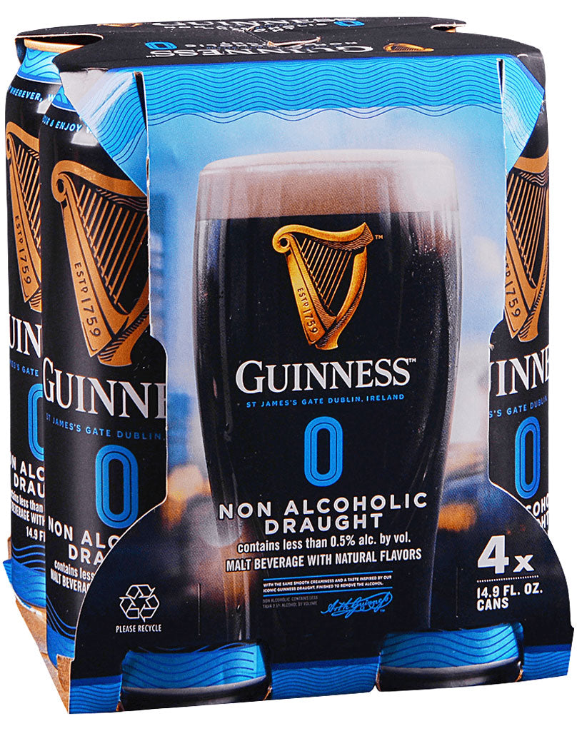 Guinness Zero Non-Alcoholic Draught 4pk Cans – Mission Wine & Spirits