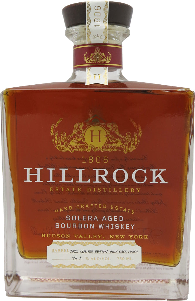 Hillrock Solera Aged Limited Edition Port Cask Finish Bourbon Whiskey ...