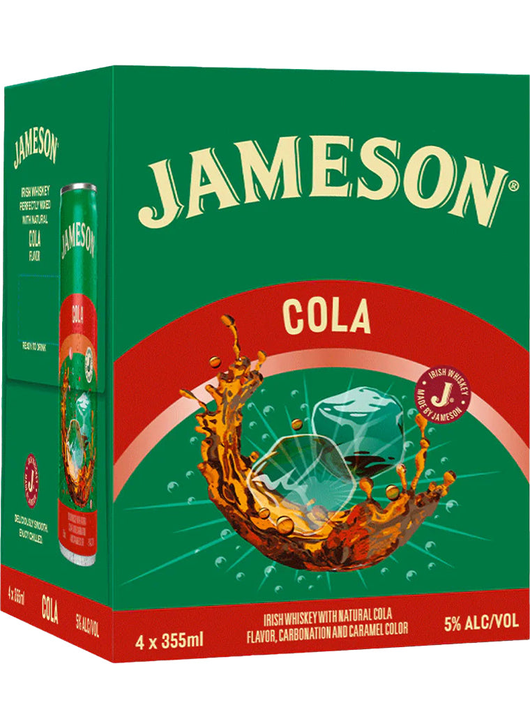 Jameson Cocktail Cola 4pk Cans – Mission Liquor