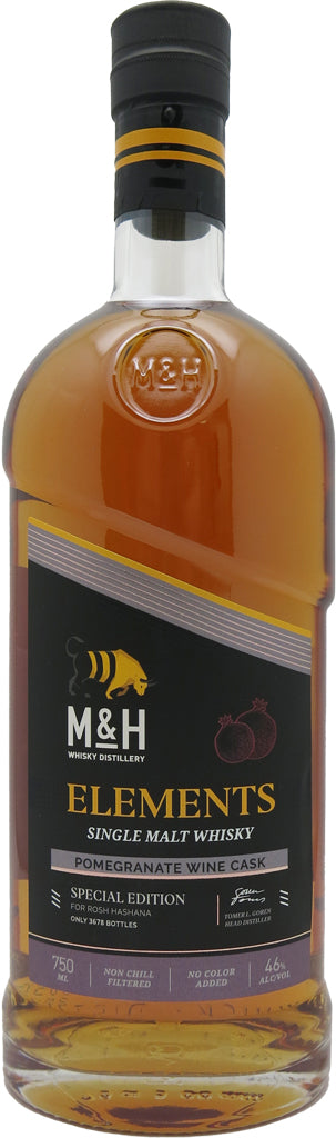Milk & Honey Elements Pomegranate Wine Cask Israel Single Malt Whisky ...