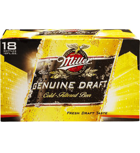 Miller Genuine Draft 18pk Btl – Mission Wine & Spirits