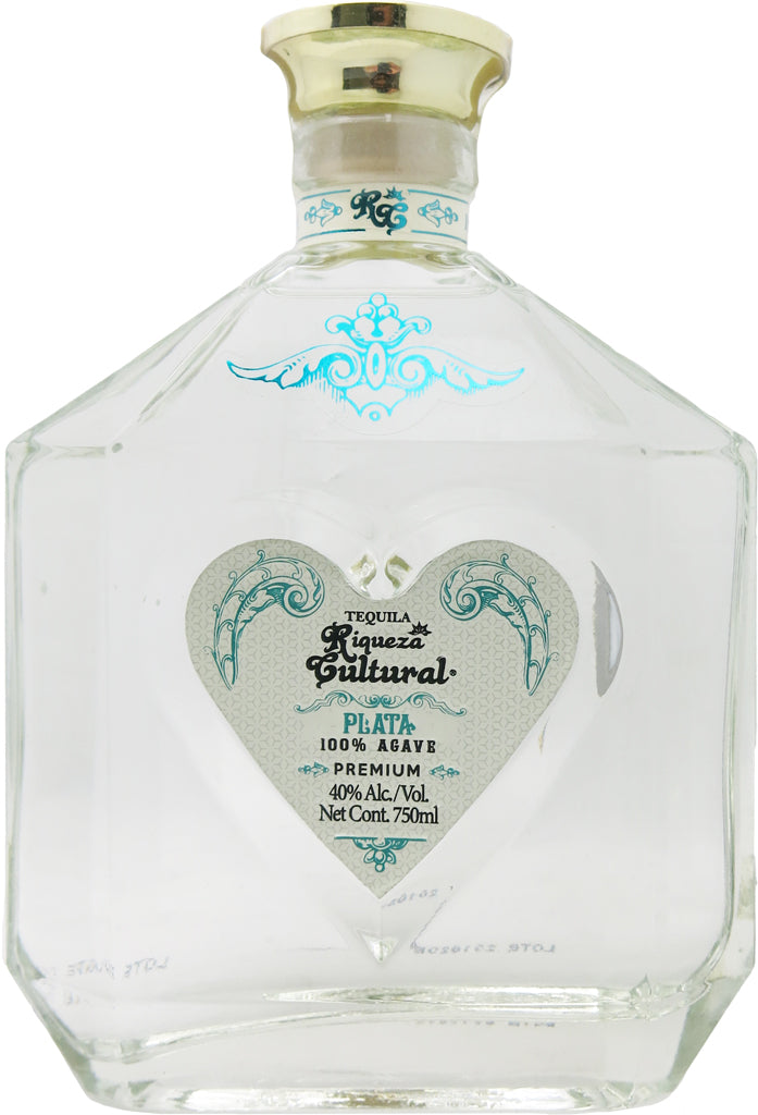 Riqueza Cultural Tequila Plata Corazon Glass 750ml – Mission Wine & Spirits