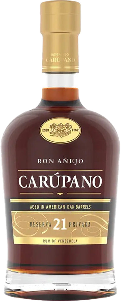 Ron Anejo Carupano Reserva Privada 21 Year Old Rum 750ml – Mission Wine ...