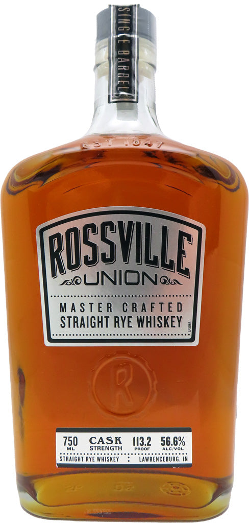 Rossville "Mission Exclusive" Union Master Crafted Cask Strength 56.6% ...