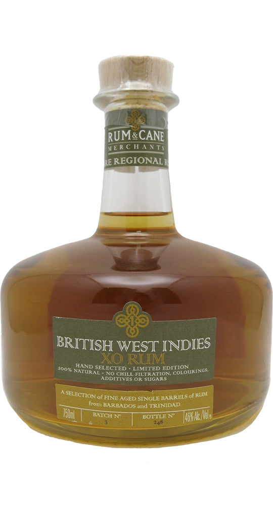 Rum & Cane British West Indies XO Rum 750ml – Mission Liquor