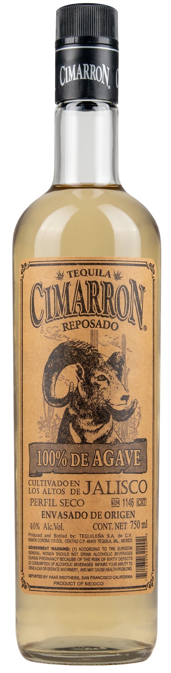 Cimarron Tequila Reposado 750ml – Mission Wine & Spirits
