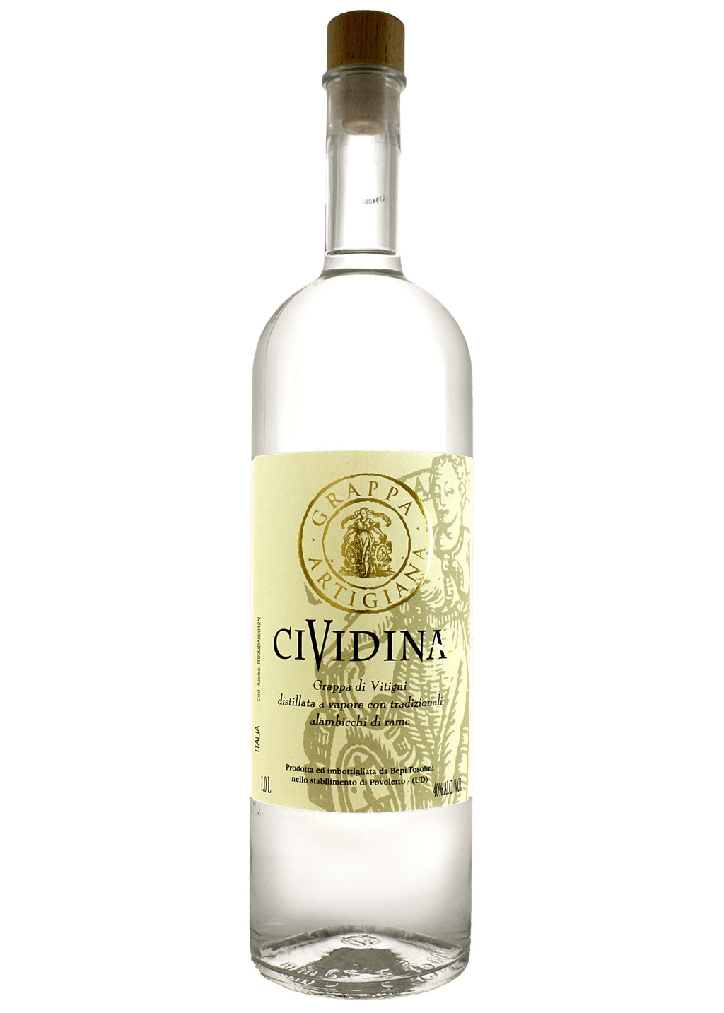 Bepi Tosolini Cividina Grappa 1L – Mission Wine & Spirits
