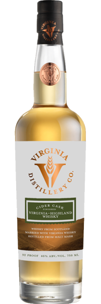 Virginia Distillery Co Cider Cask Finish Virginia Highland Whisky 750m ...